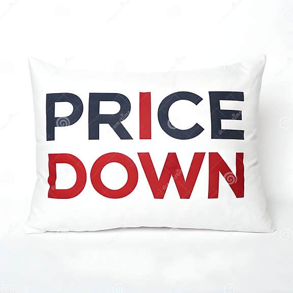 Price Down Concept Isolated on White Background Stock Illustration ...