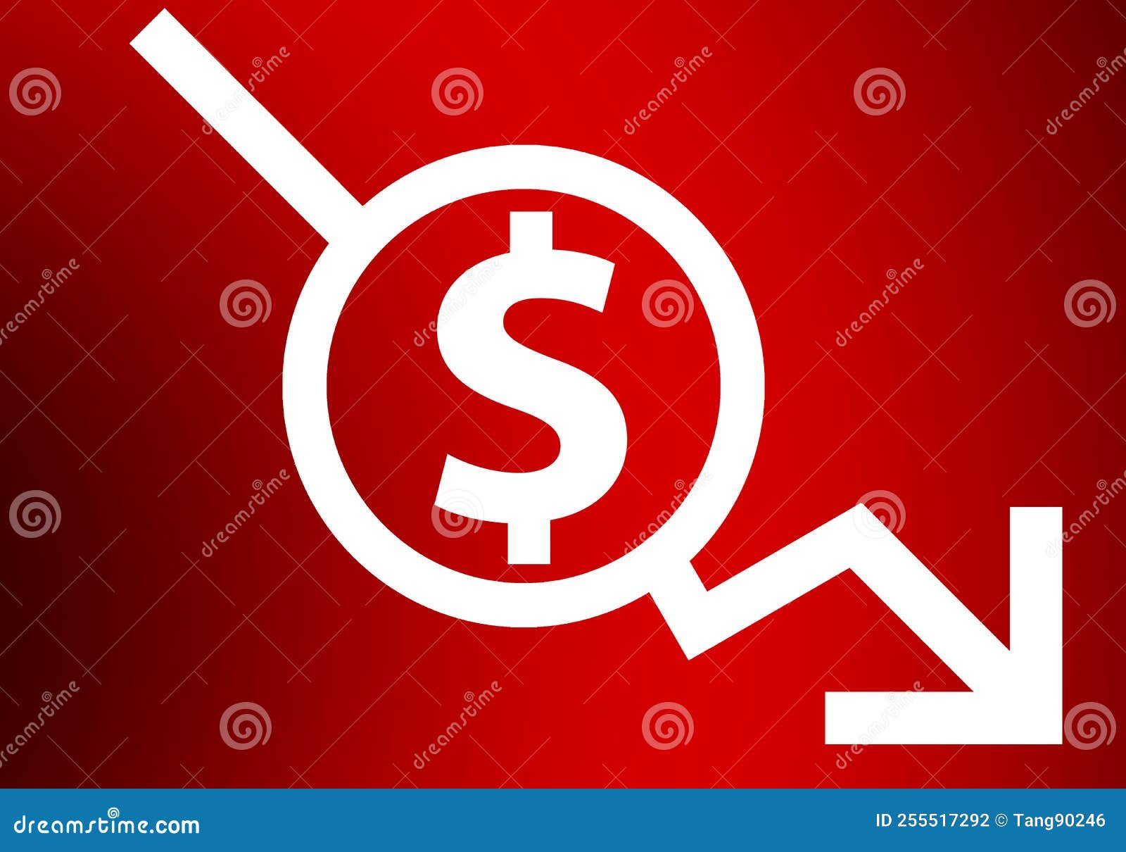 Price Drop Icon Isolated on White for Sale Concept Stock Illustration ...