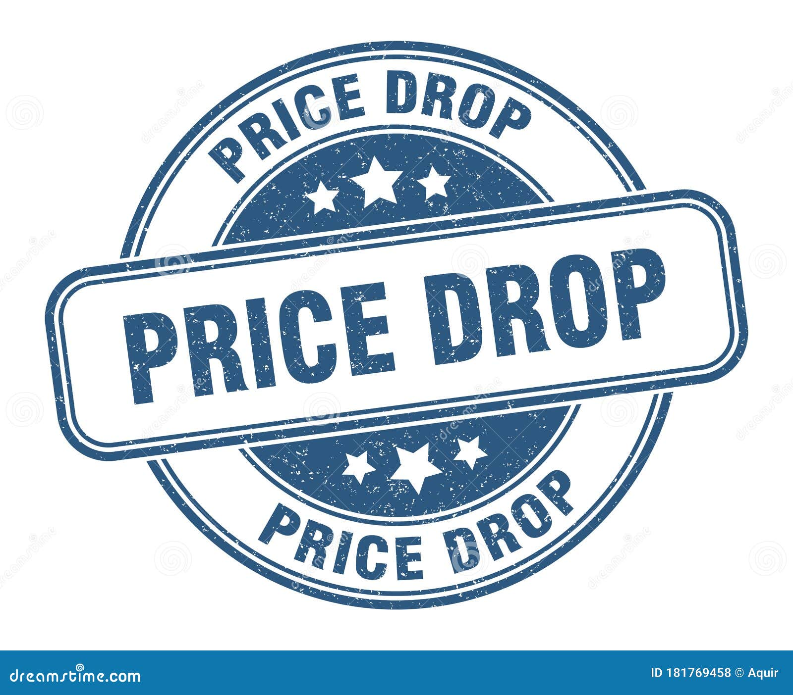 Price Drop Stamp. Price Drop Round Grunge Sign Stock Vector ...
