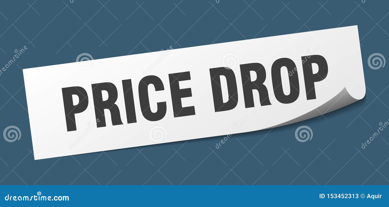 Price drop sticker. stock vector. Illustration of vector - 153452313