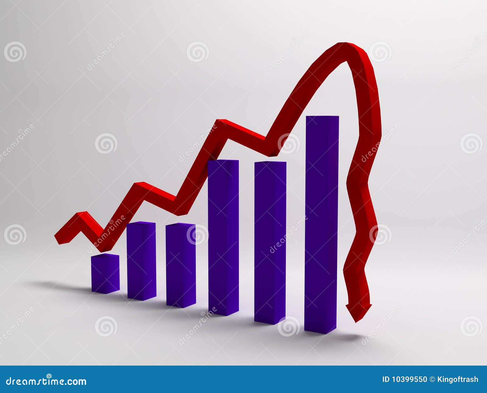 Price fall stock illustration. Illustration of bank, trade - 10399550