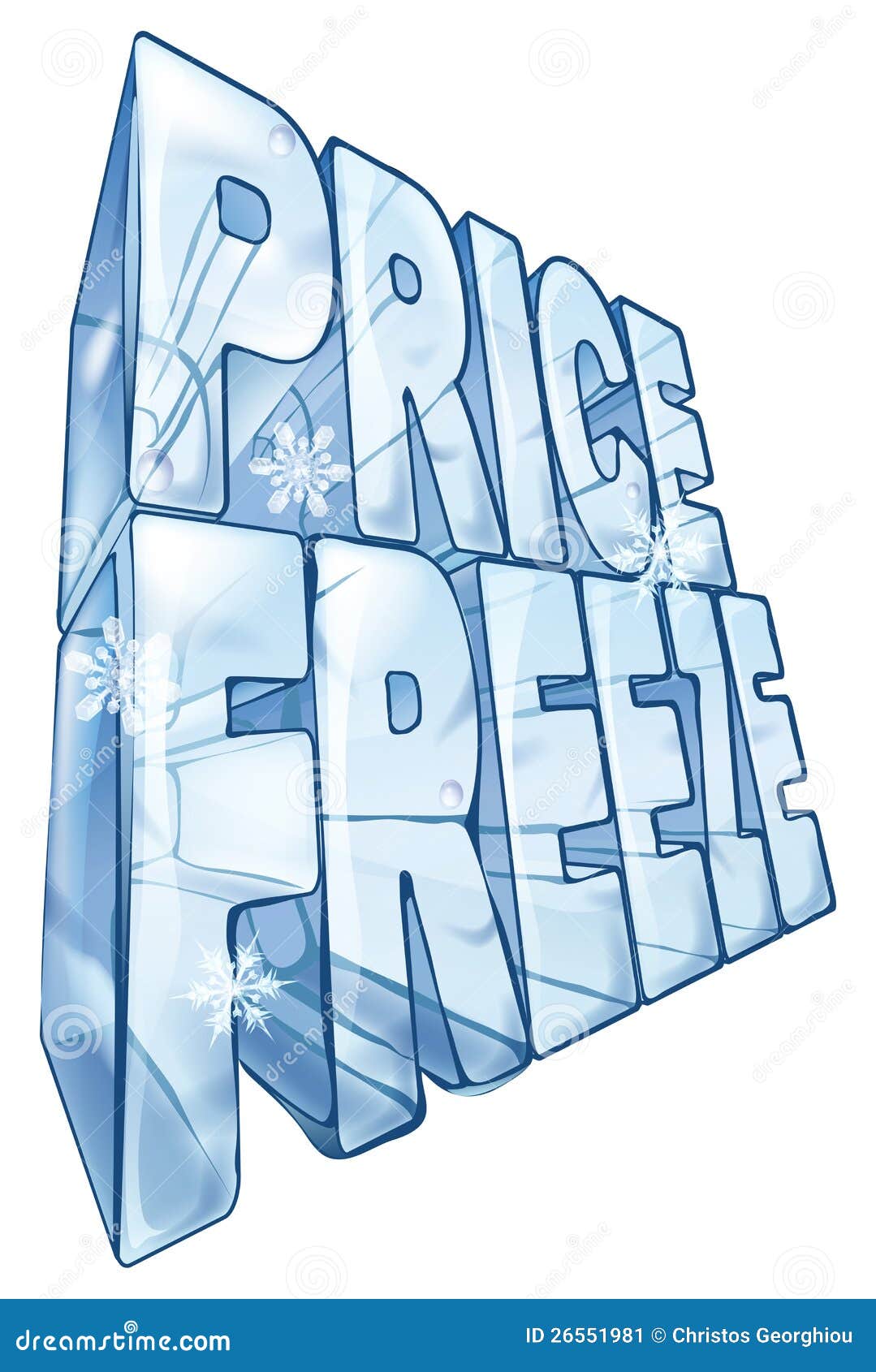 Price Freeze Sale Illustration Stock Vector - Illustration of retail ...