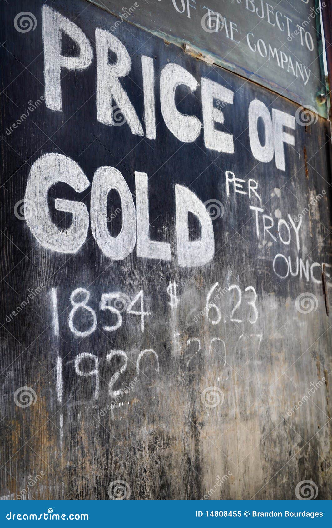 Price of Gold Sign stock image. Image of north, gold - 14808455