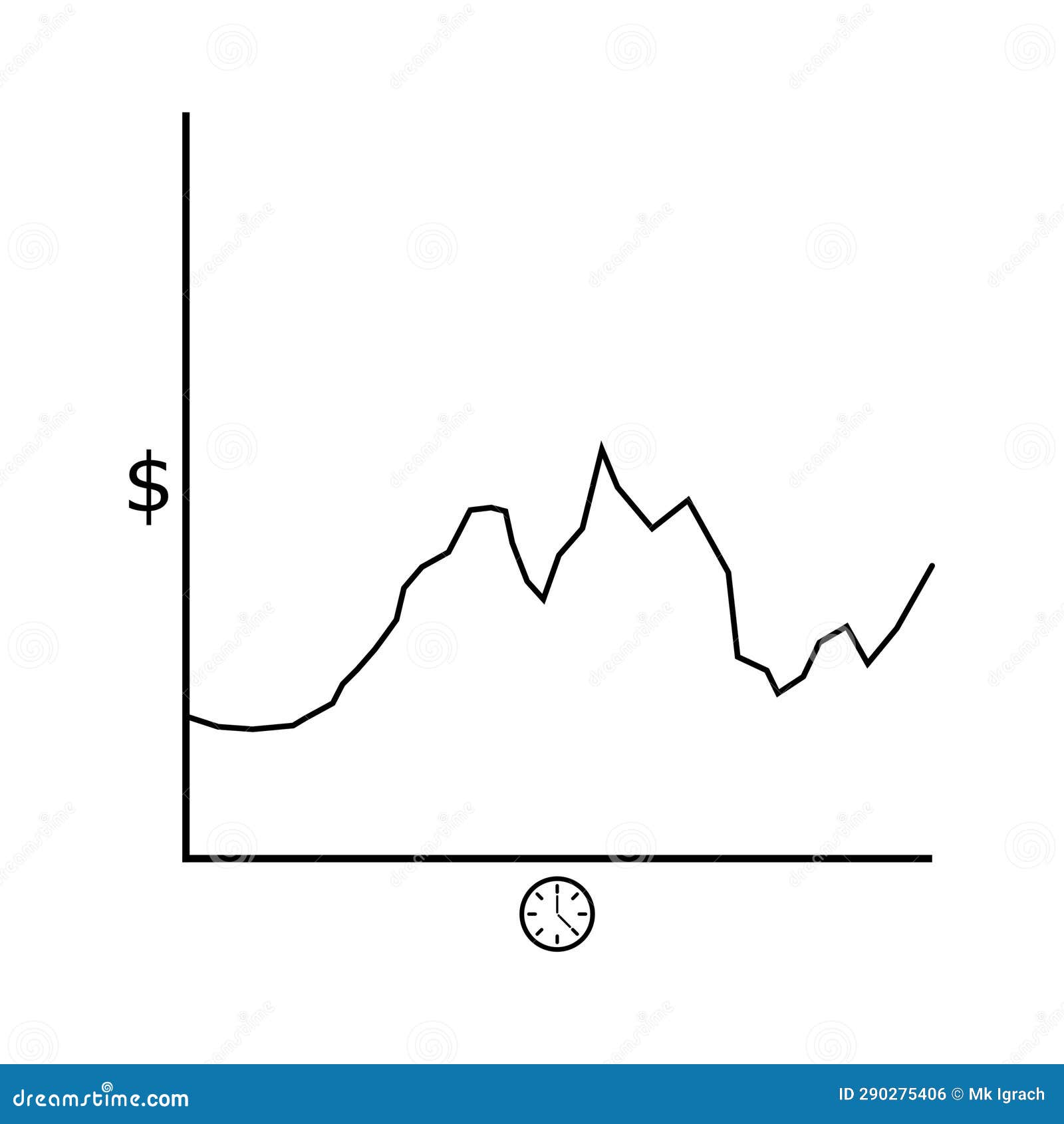 Price Graph stock illustration. Illustration of design - 290275406