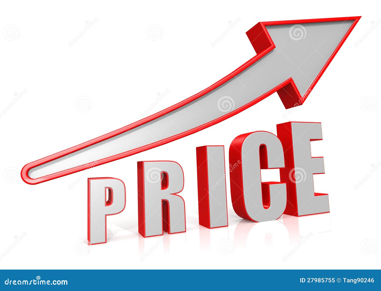 Price Growth with Arrow Symbol. Stock Illustration - Illustration of ...
