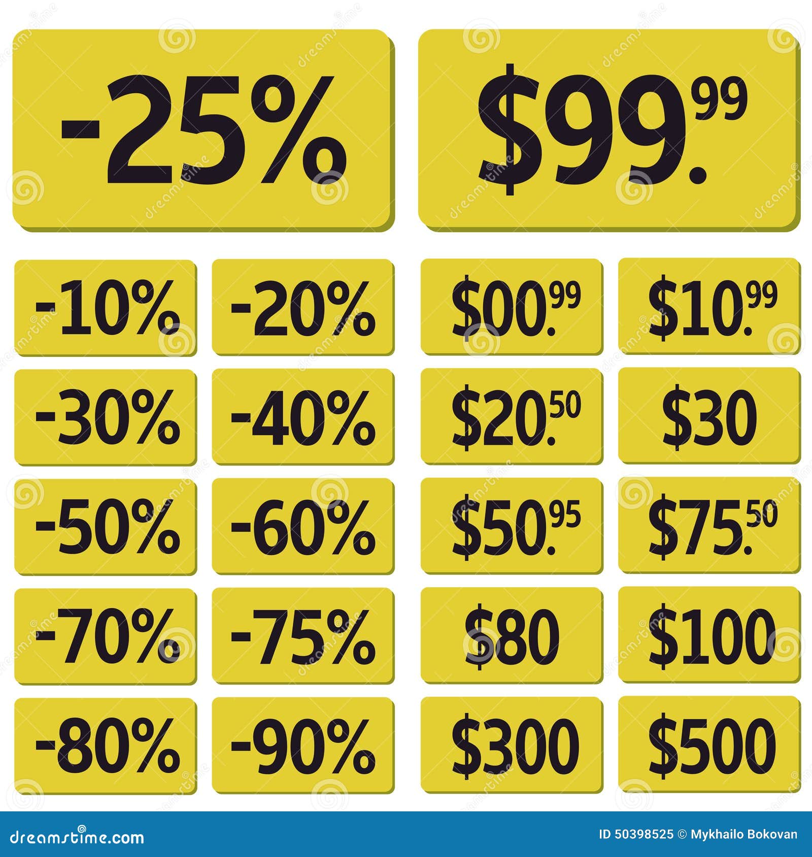 Price icon set stock vector. Illustration of promotion - 50398525