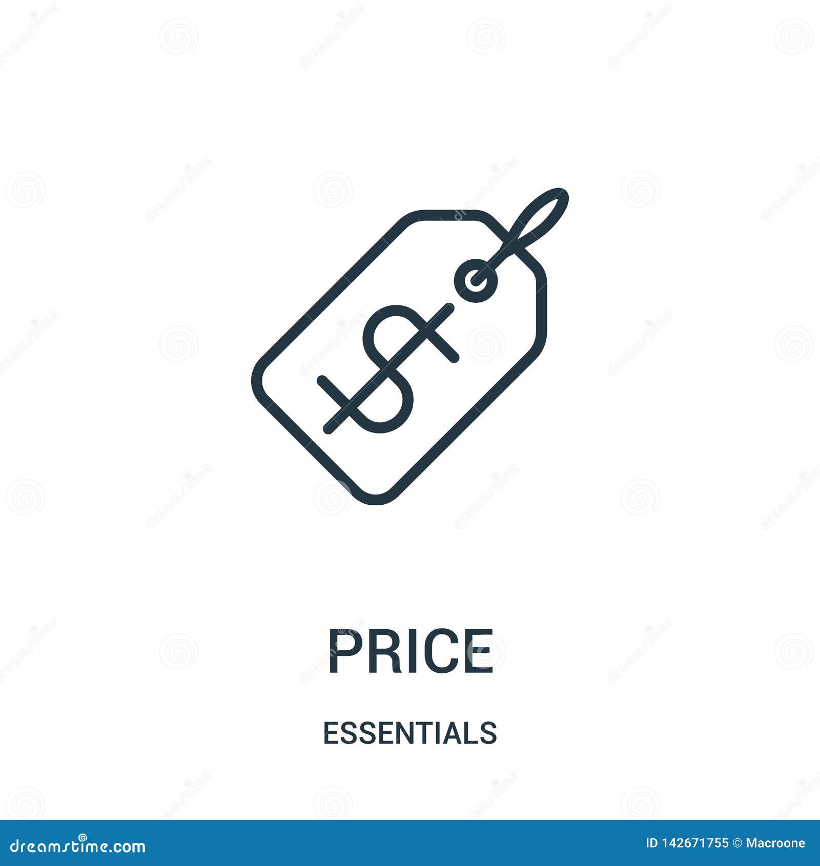 Price Icon Vector from Essentials Collection. Thin Line Price Outline ... Price Icon Vector from Essentials Collection. Thin Line Price Outline ...