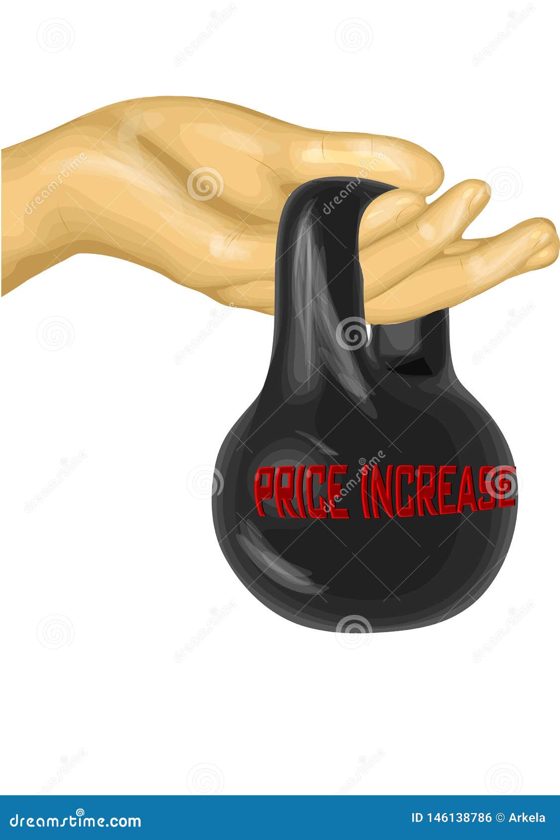 Price Increase Abstract Illustration Stock Vector - Illustration of ...