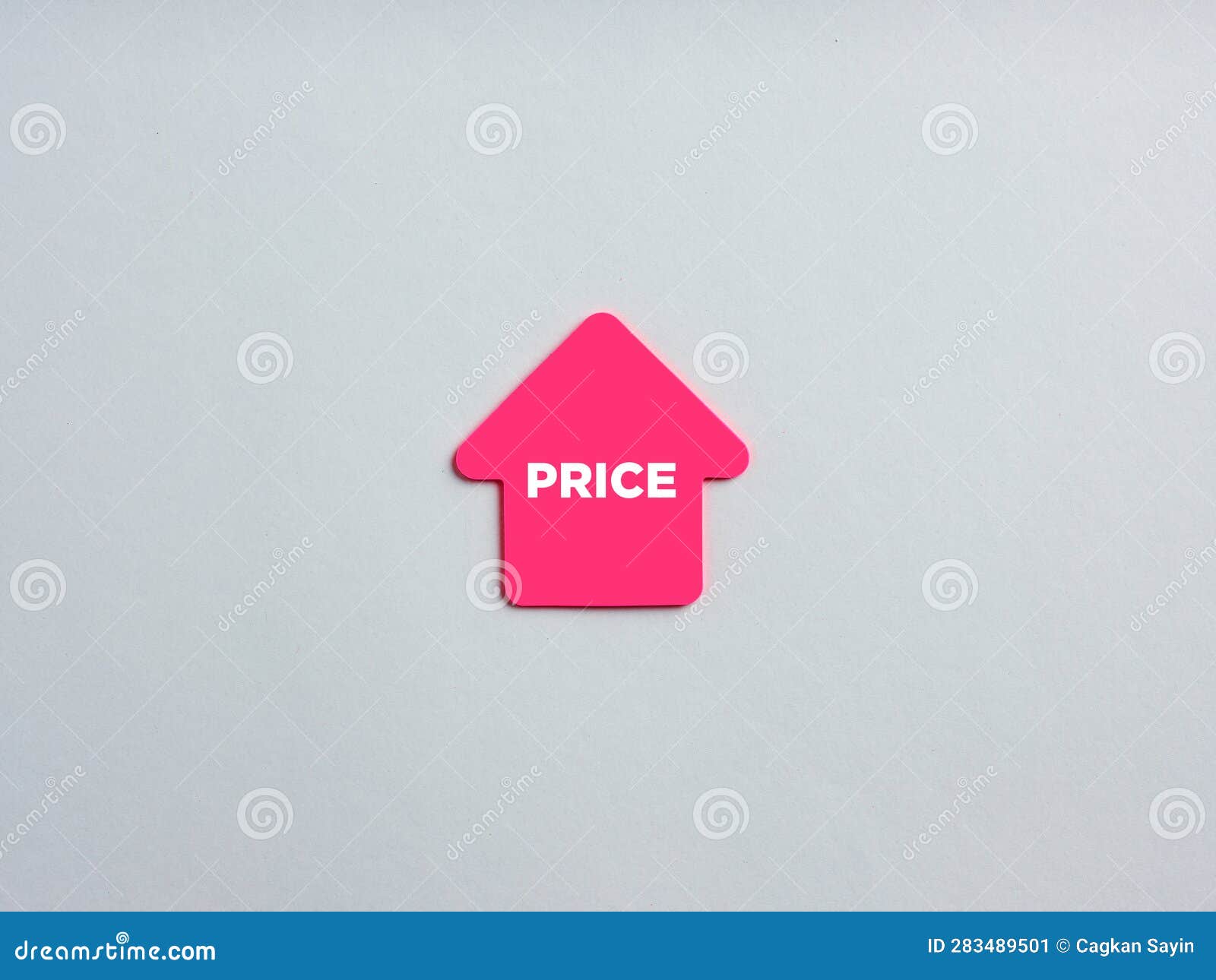 Price Increase Concept. Arrow Shaped Note Paper with the Word Price ...