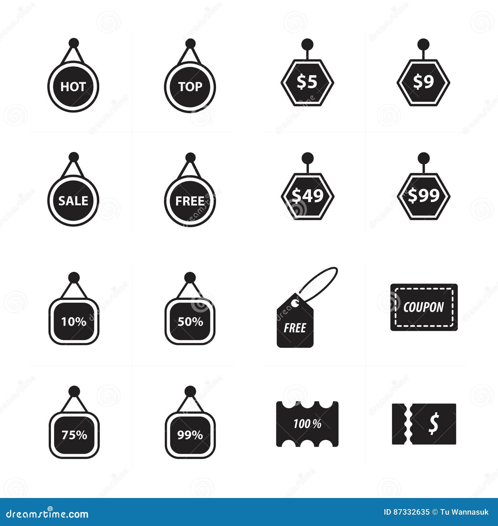 Price label set stock illustration. Illustration of eps10 - 87332635