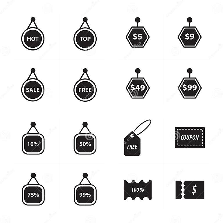 Price label set stock illustration. Illustration of eps10 - 87332635