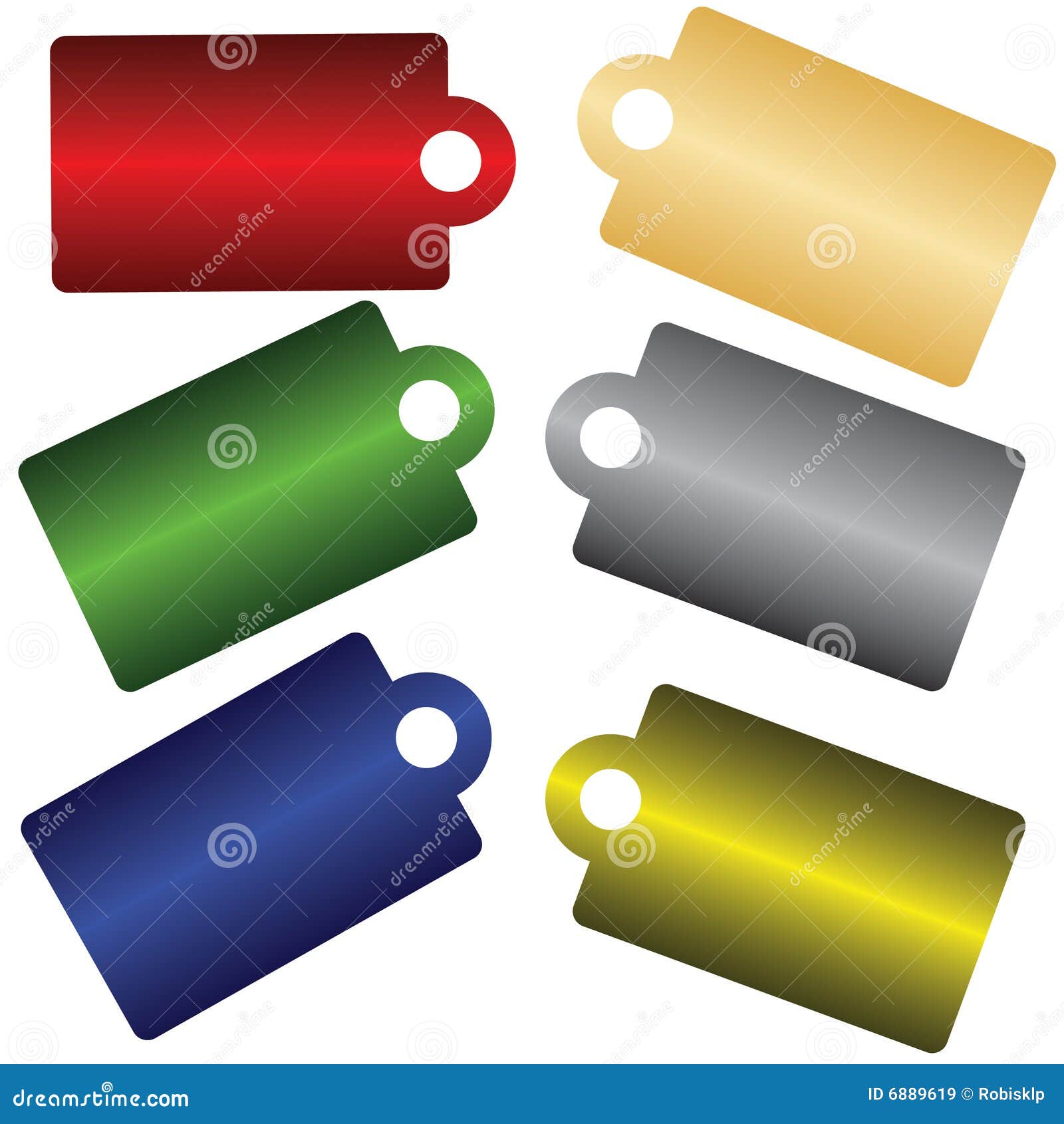 Price labels stock vector. Illustration of metal, retail - 6889619