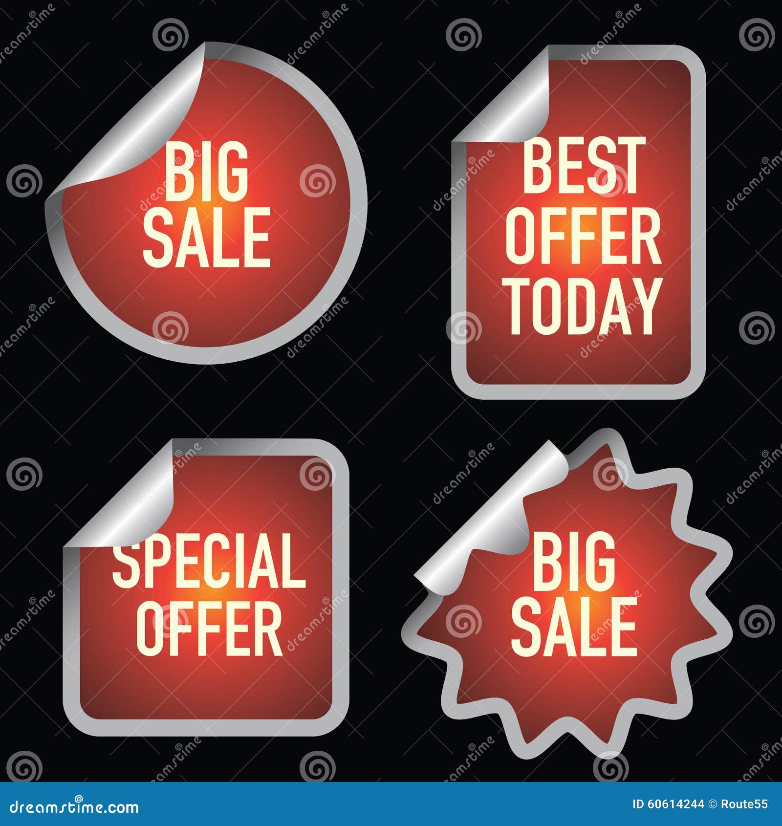 Price labels stock vector. Illustration of background - 60614244