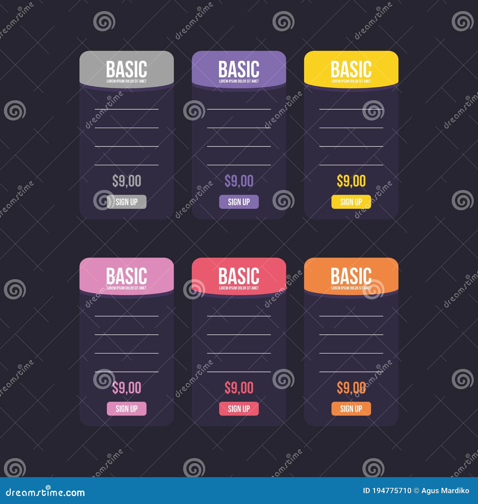 Price List Blank Web Page Vector Eps Stock Vector - Illustration of ...