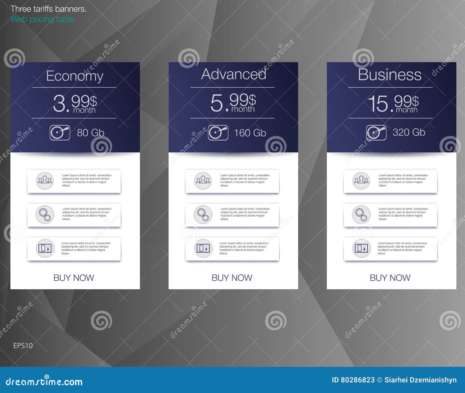 Price List for Hosting, Banner for the Tariffs and Price Lists. Web ...