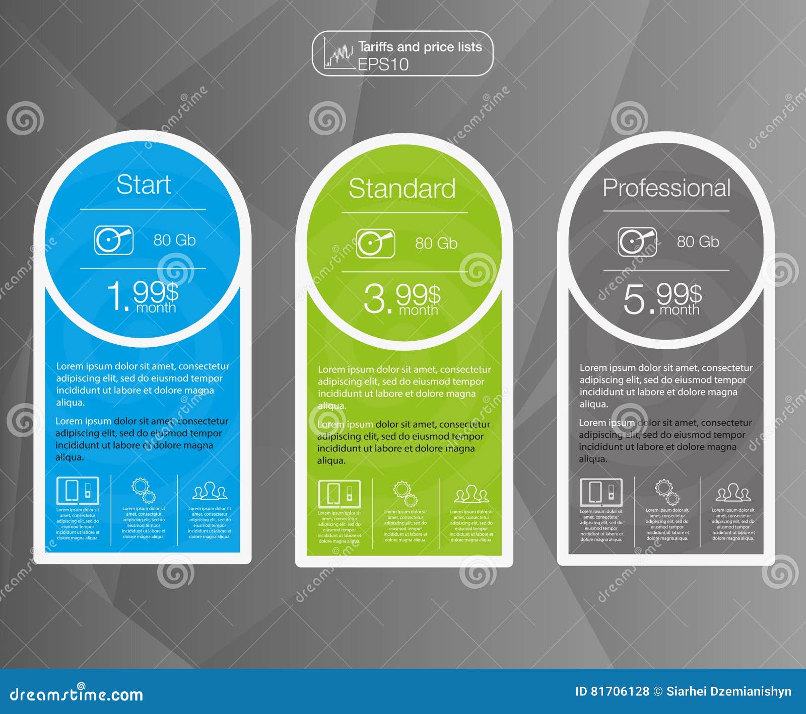 Price List, Three Tariffs. Set Tariffs. Interface for the Site Stock ...