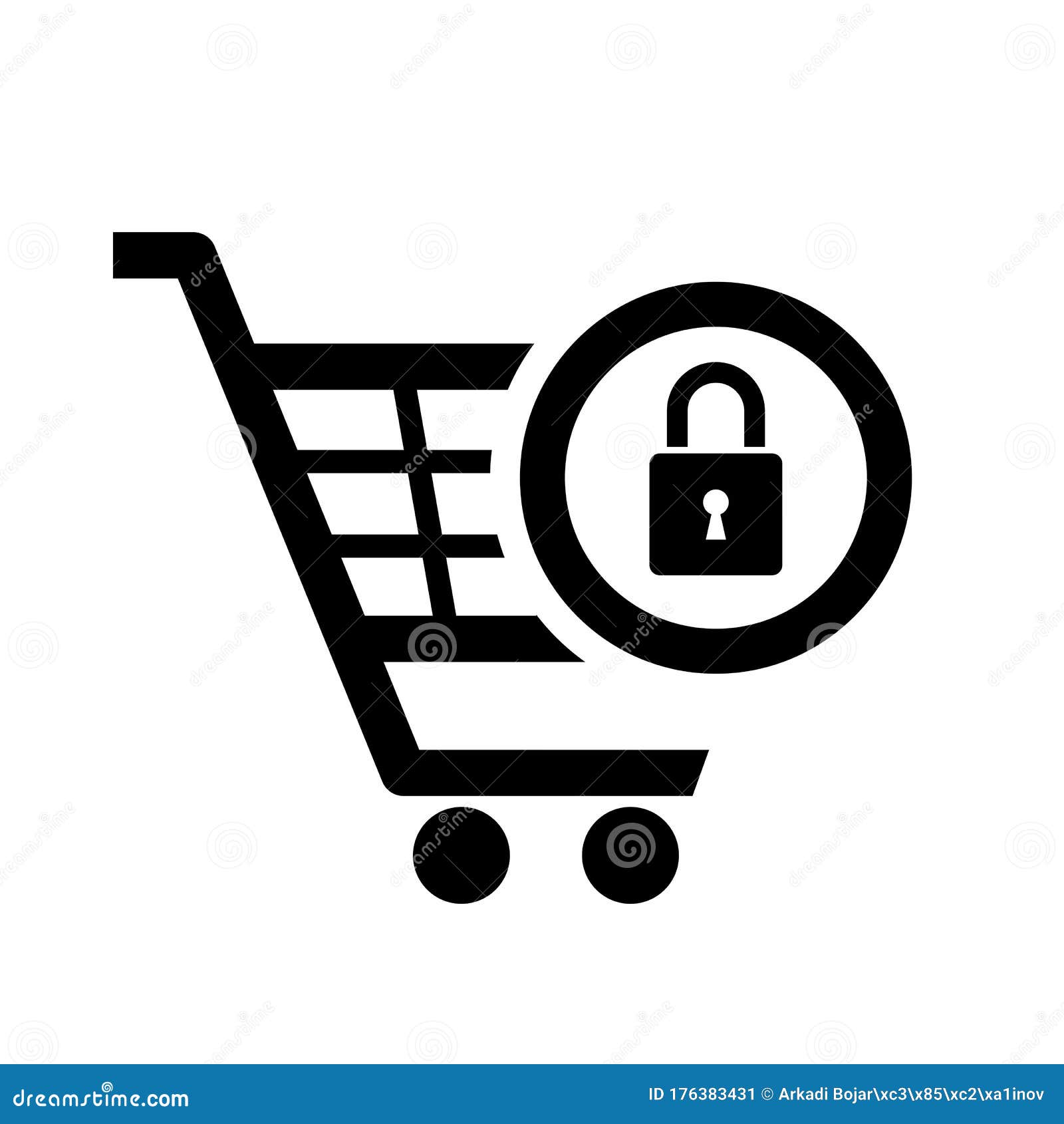 Price lock vector icon stock vector. Illustration of offer - 176383431
