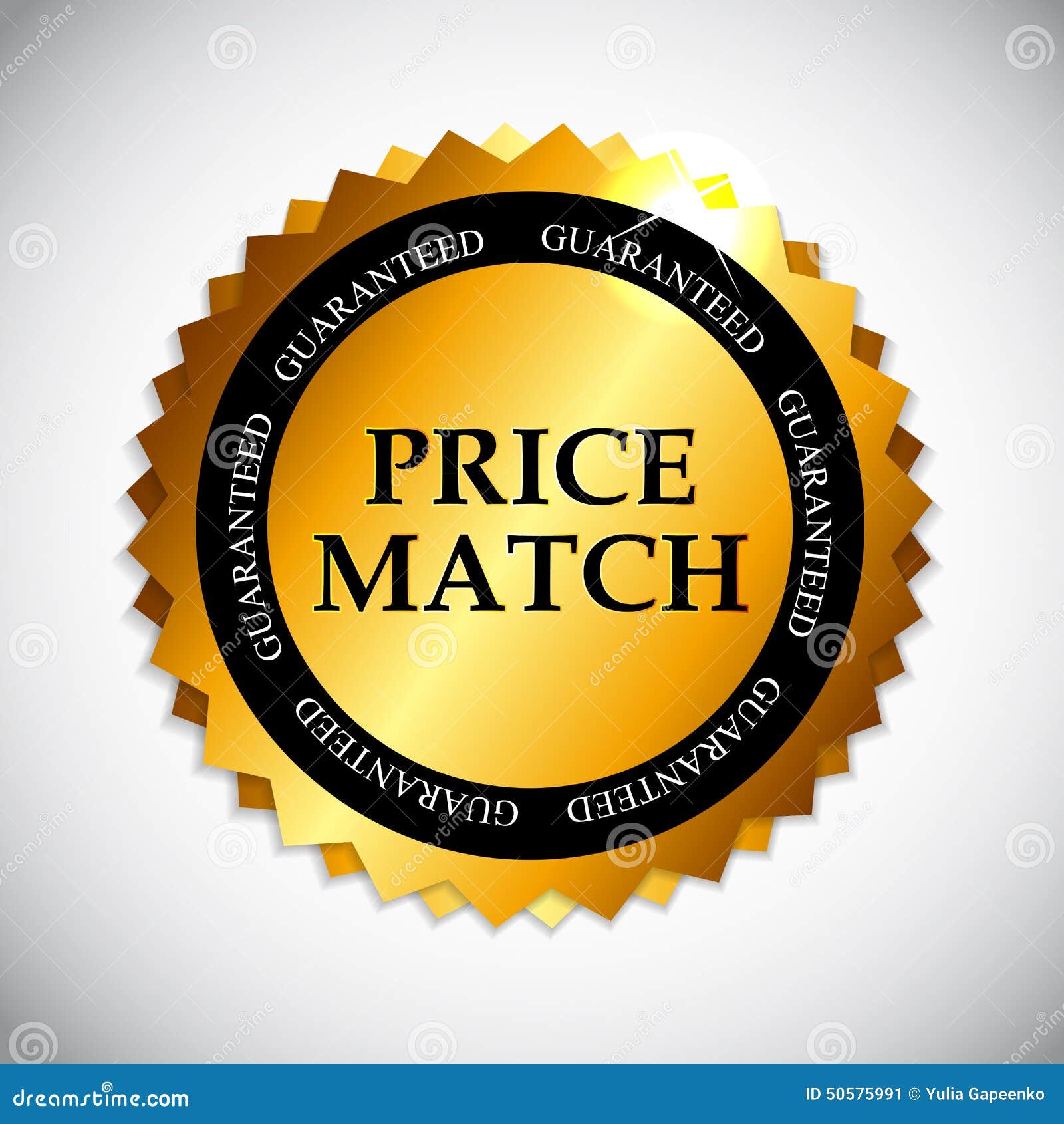Price Match Label Vector Illustration Stock Vector - Illustration of ...