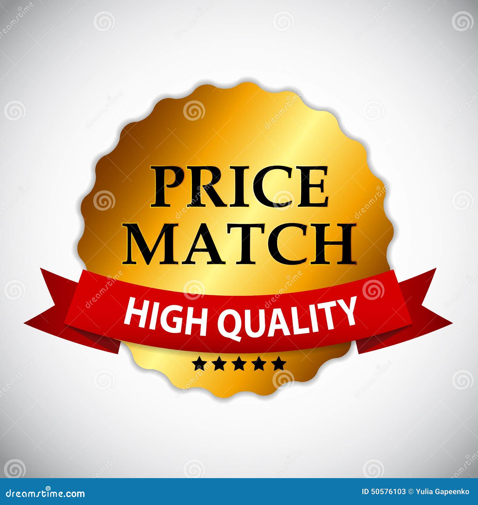 Price Match Label Vector Illustration Stock Vector - Illustration of ...