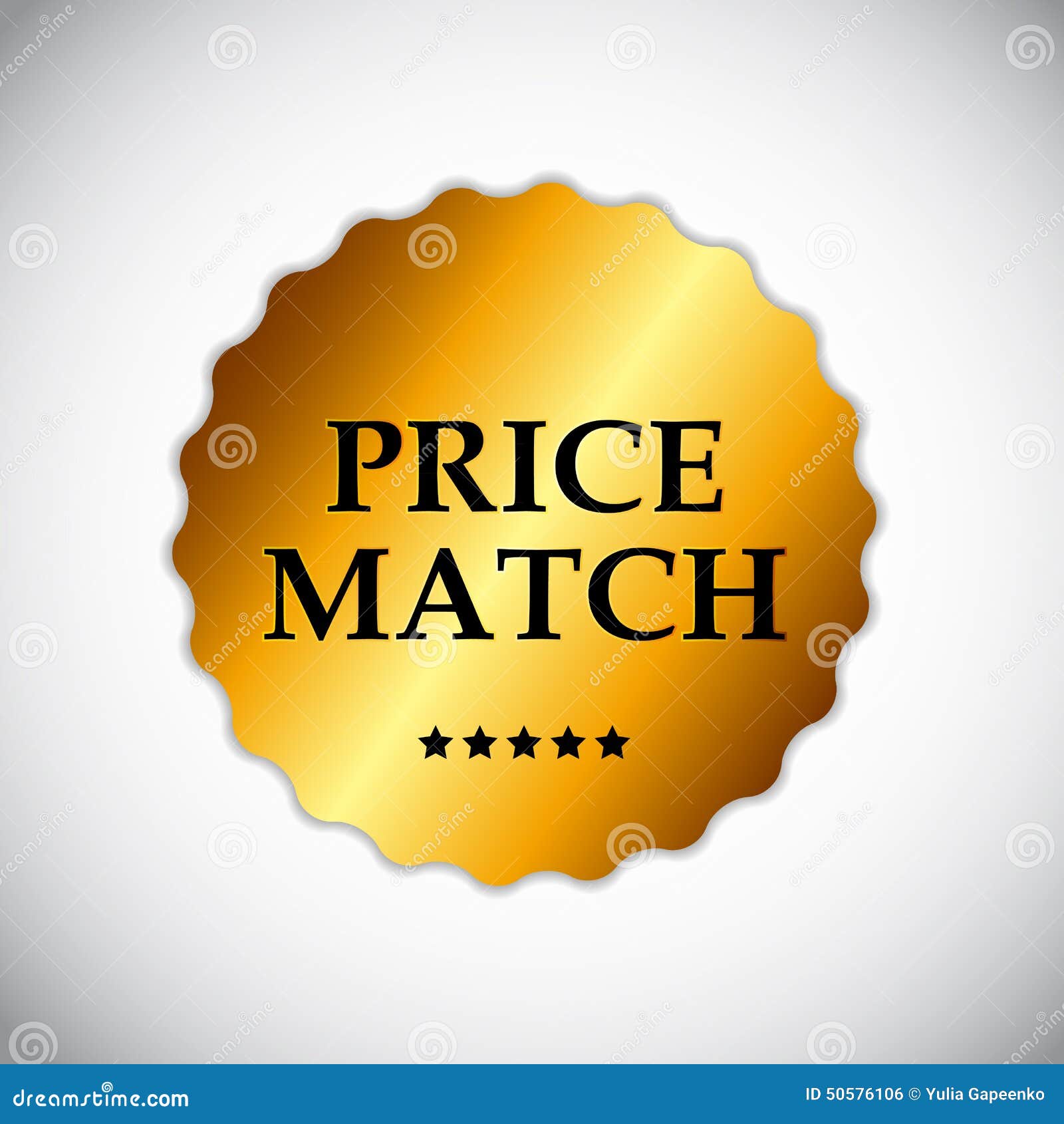 Price Match Label Vector Illustration Stock Vector - Illustration of ...