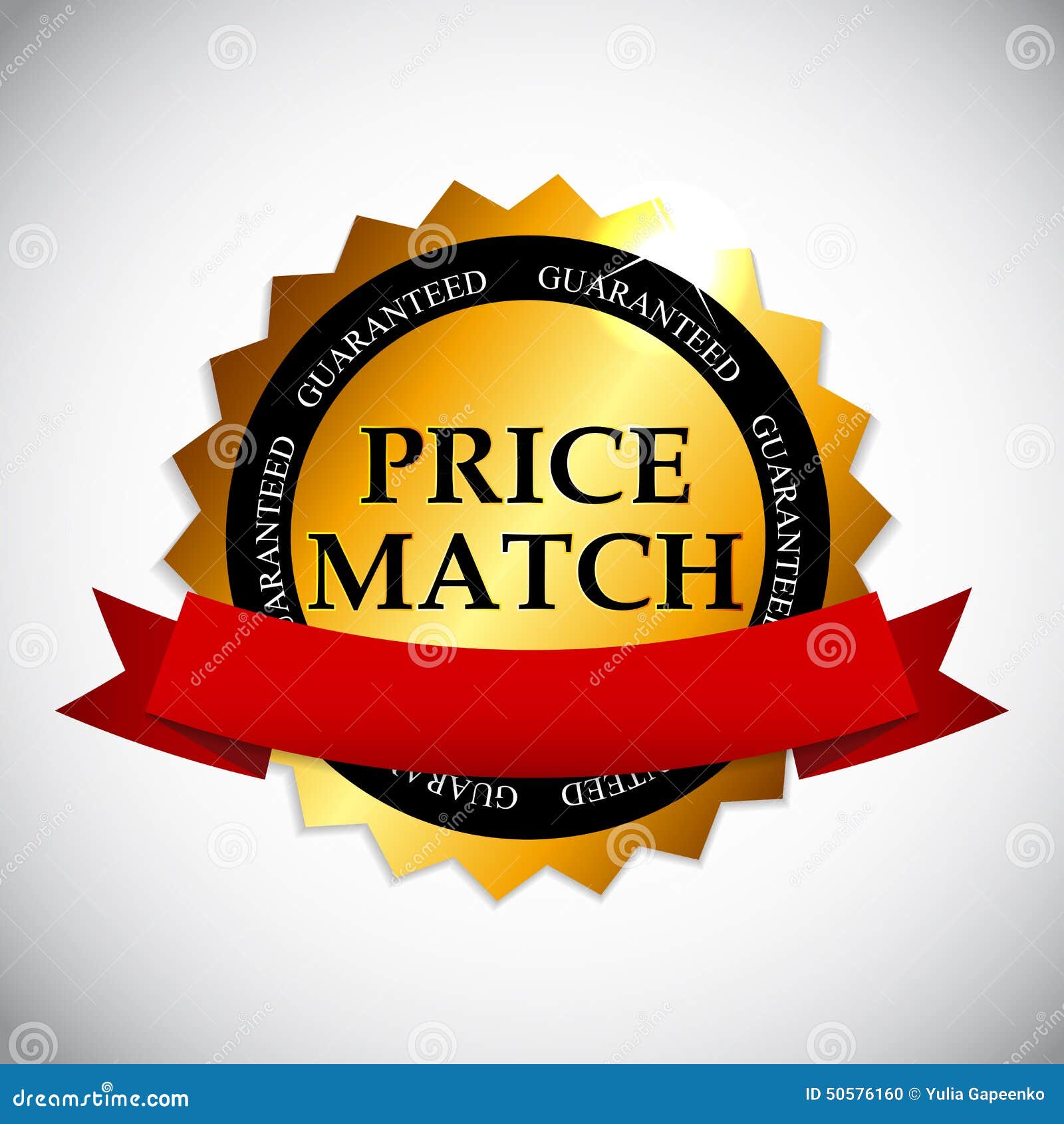 Price Match Label Vector Illustration Stock Vector - Illustration of ...