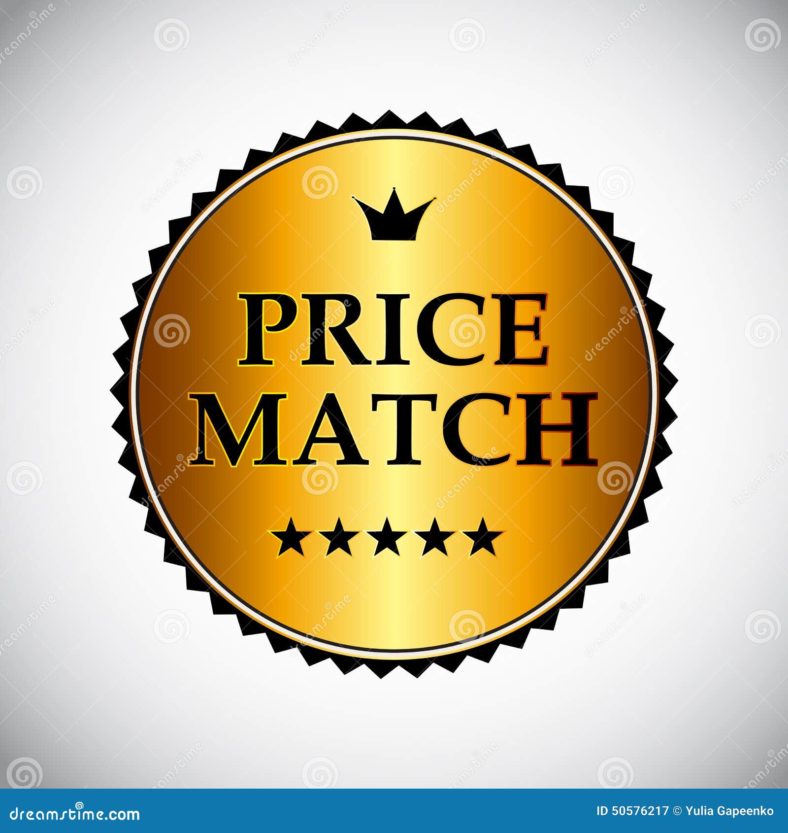 Price Match Label Vector Illustration Stock Vector - Illustration of ...