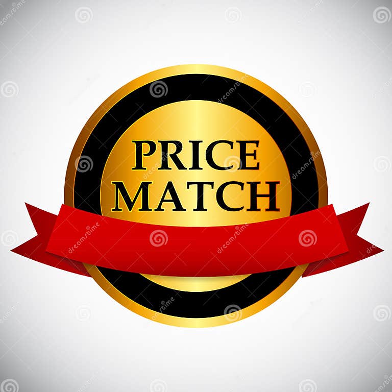 Price Match Label Vector Illustration Stock Vector - Illustration of ...