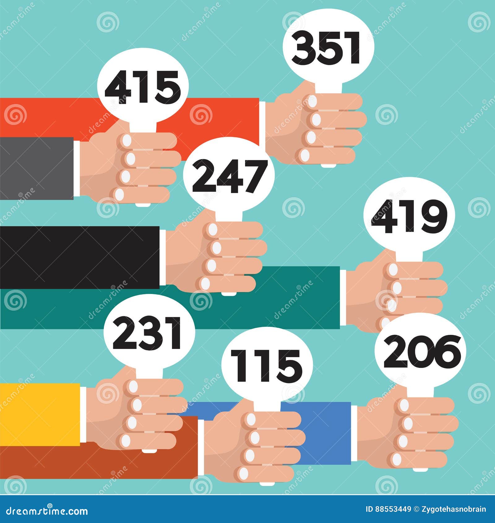 Price Offer Bidding Sign Vector Stock Vector - Illustration of business ...