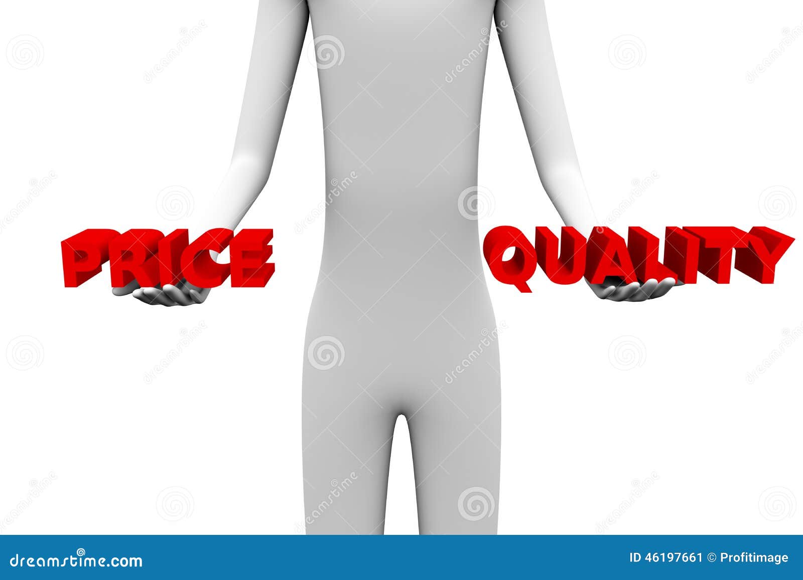 Price quality stock illustration. Illustration of proportion - 46197661