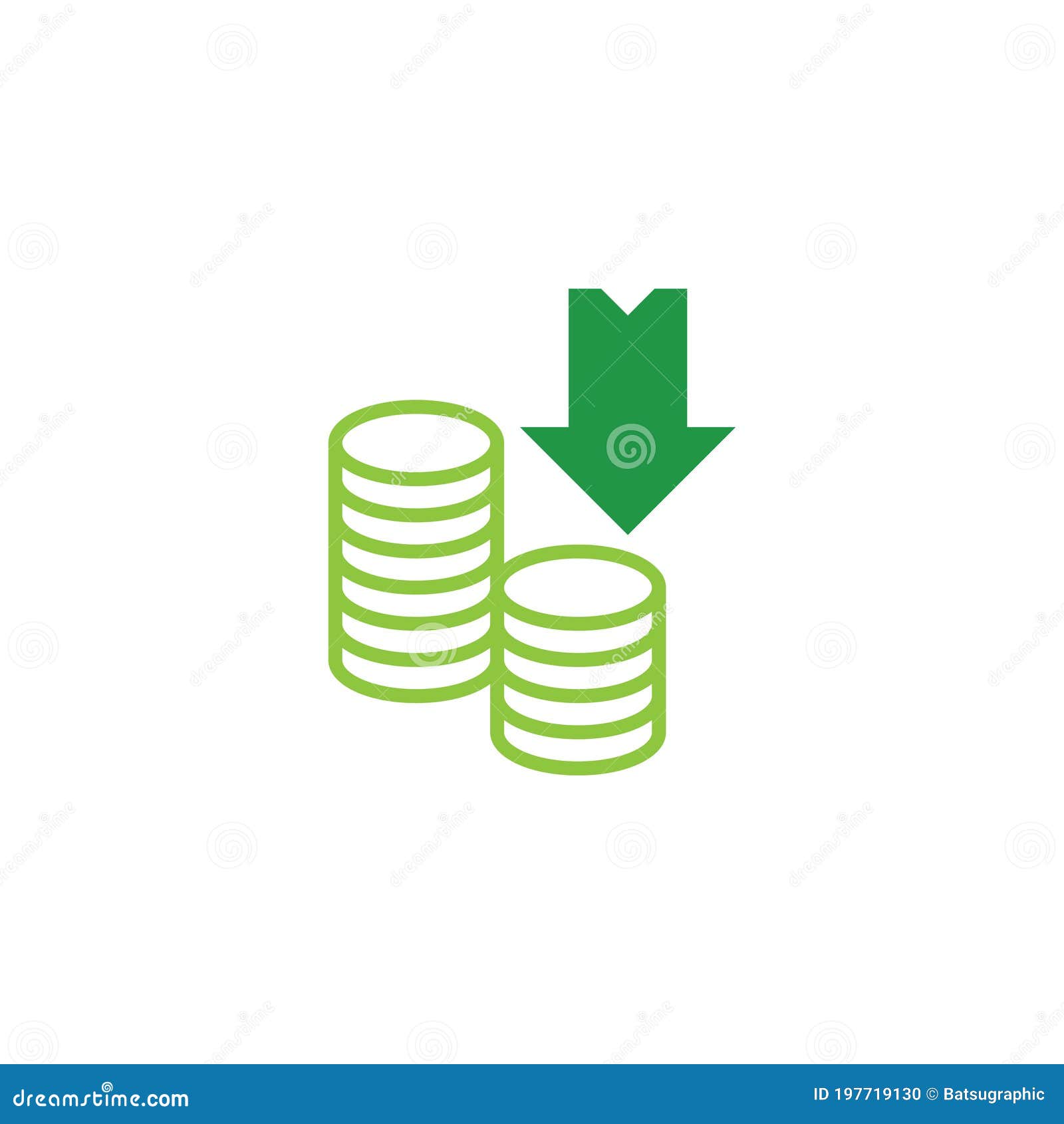 Price Reduce Vector Icon Design Template Stock Vector - Illustration of ...