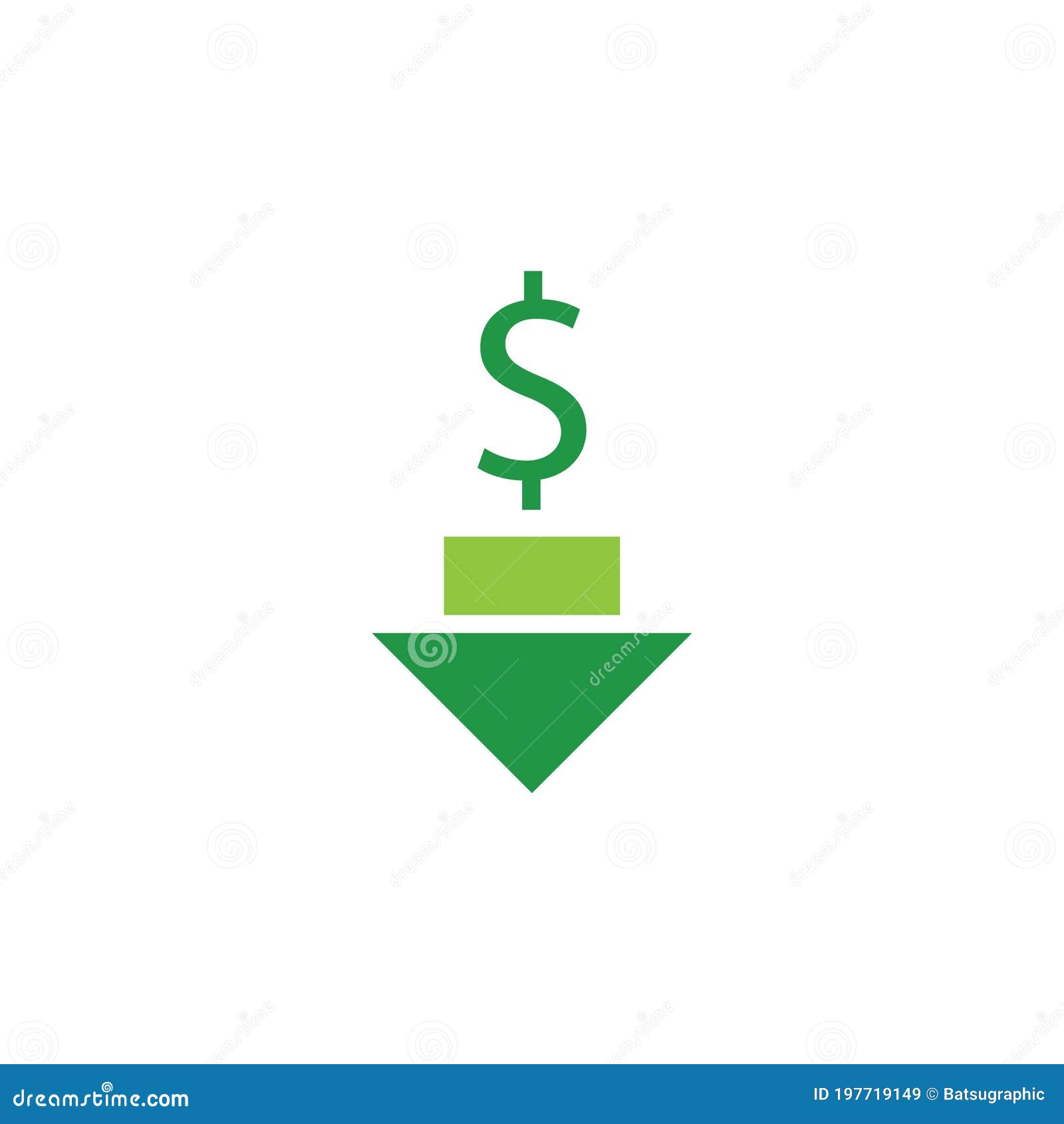 Price Reduce Vector Icon Design Template Stock Vector - Illustration of ...