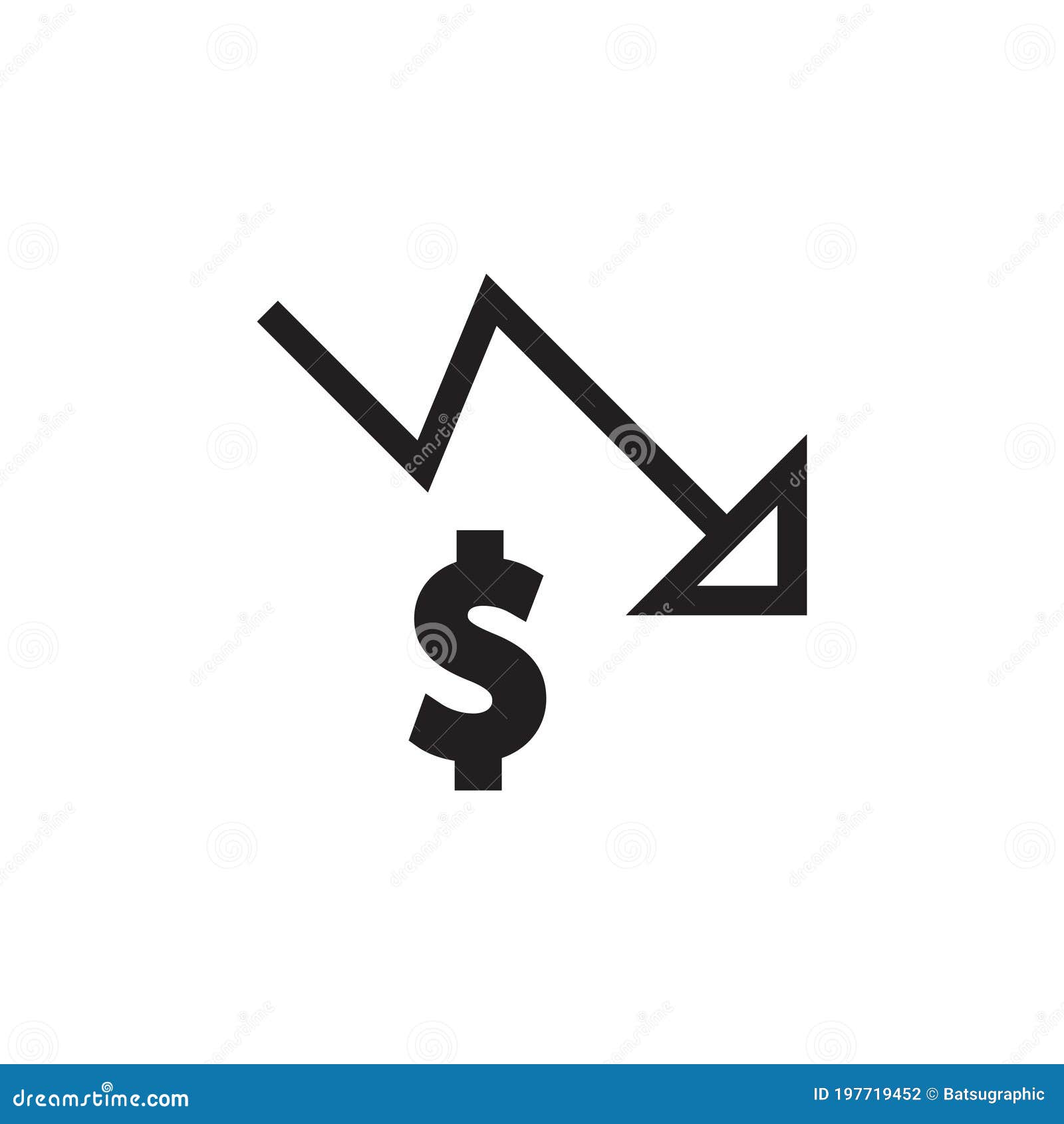 Price Reduce Vector Icon Design Template Stock Vector - Illustration of ...