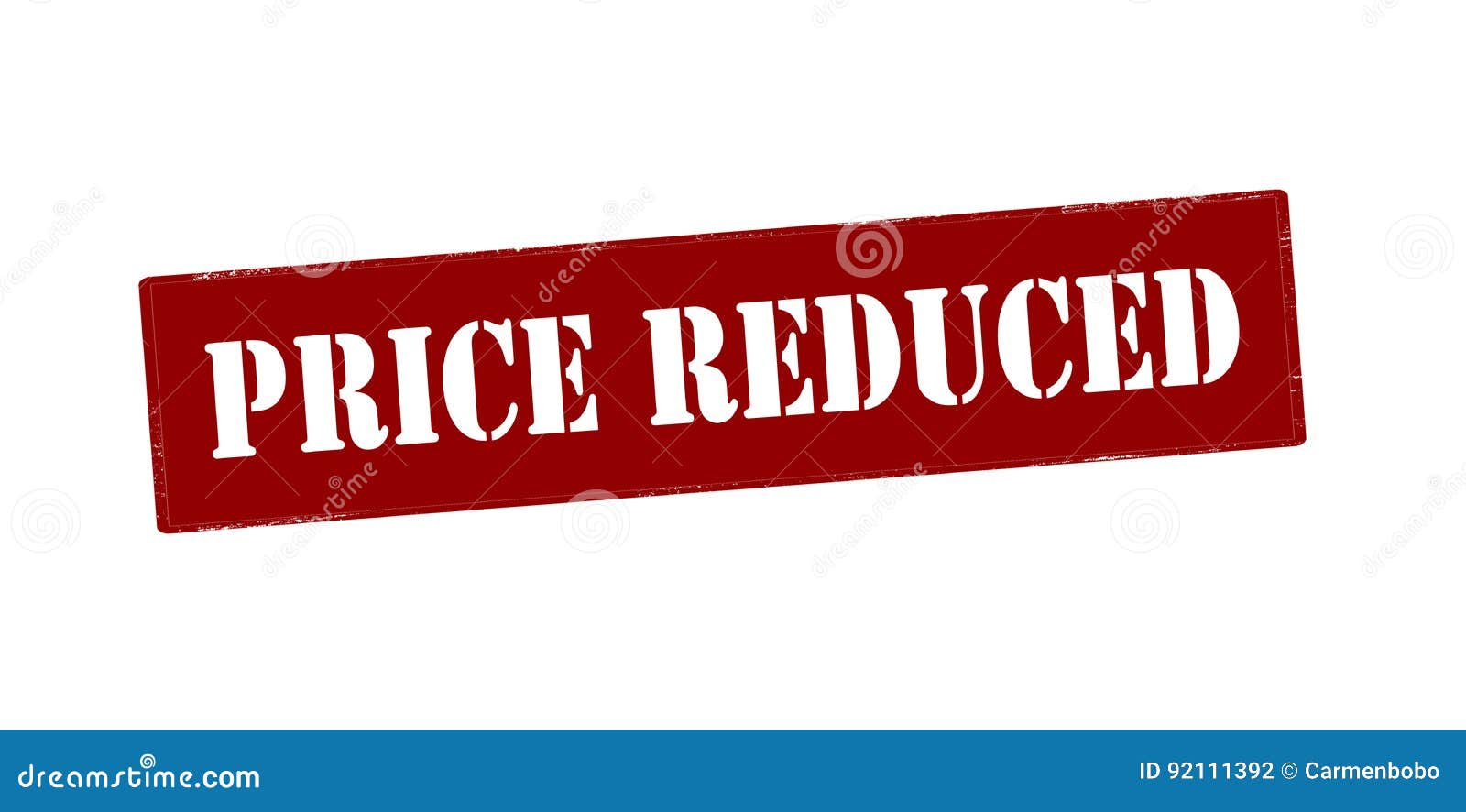 Price Reduced Concept Of Red Arrow Pointing Down Is Equal To Price ...