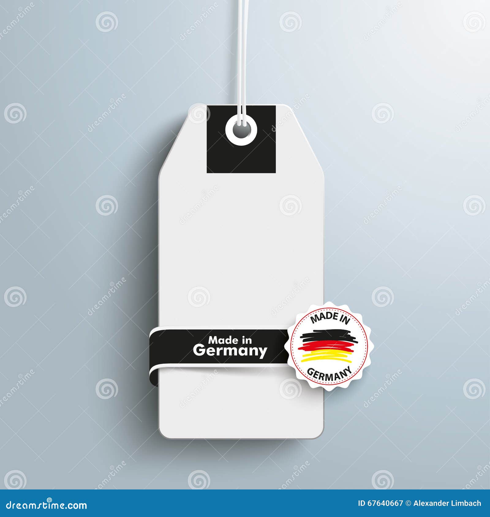 Price Sticker Label Made in Germany Stock Vector - Illustration of ...