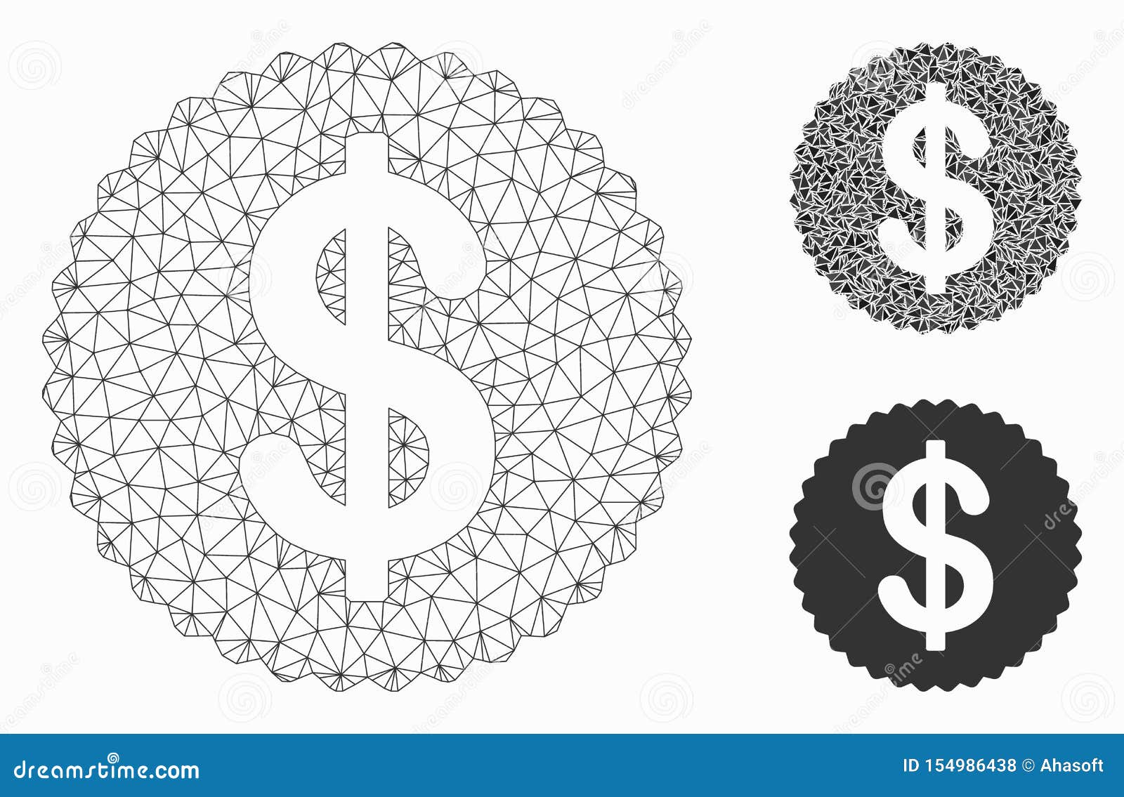 Price Sticker Vector Mesh 2D Model and Triangle Mosaic Icon Stock ...