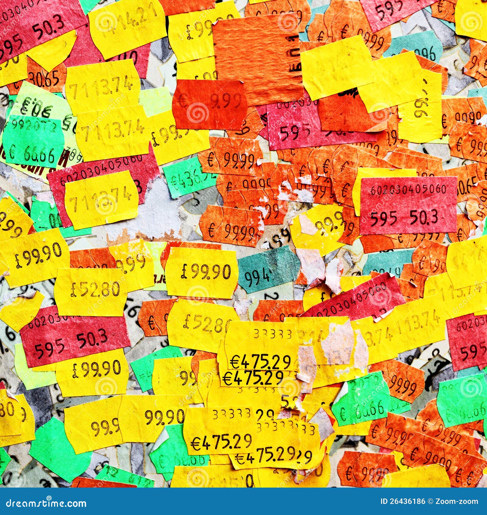 Price stickers stock photo. Image of sale, inflation - 26436186