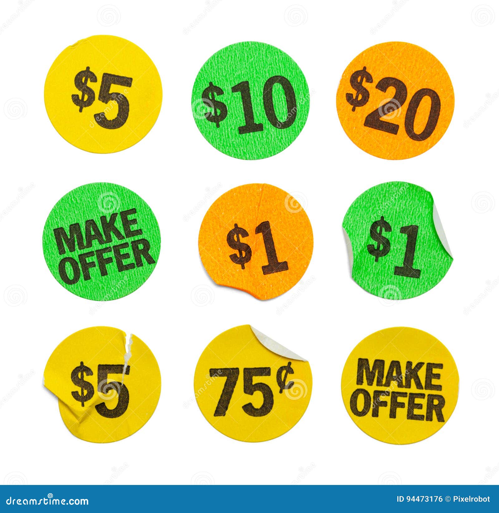 Price Stickers stock photo. Image of black, round, supply - 94473176
