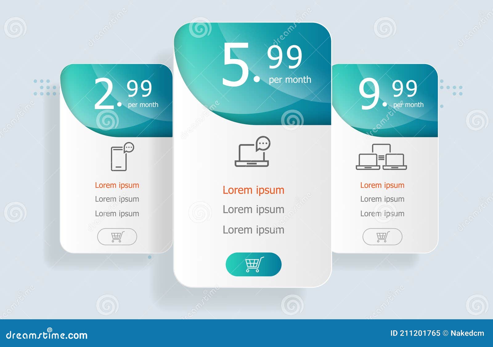 Price Table Template Background Stock Vector - Illustration of basic ...