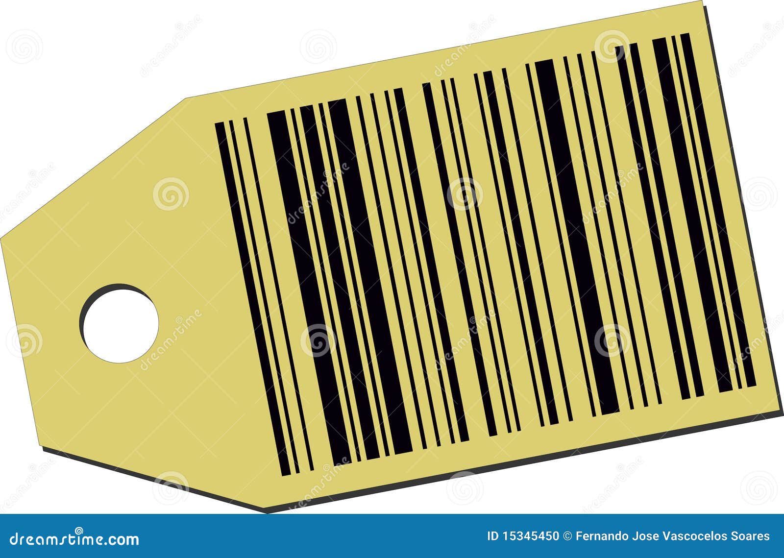 Price tag with a barcode stock vector. Illustration of delivery - 15345450