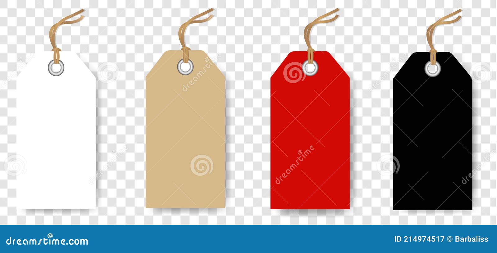 Price Tag Big Set Isolated Transparent Background Stock Vector ...