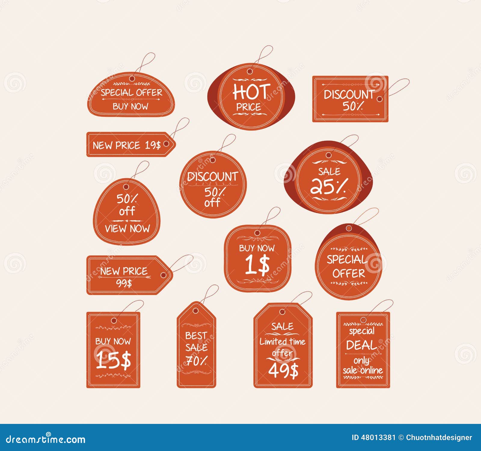 Price tag elements stock vector. Illustration of cardboard - 48013381