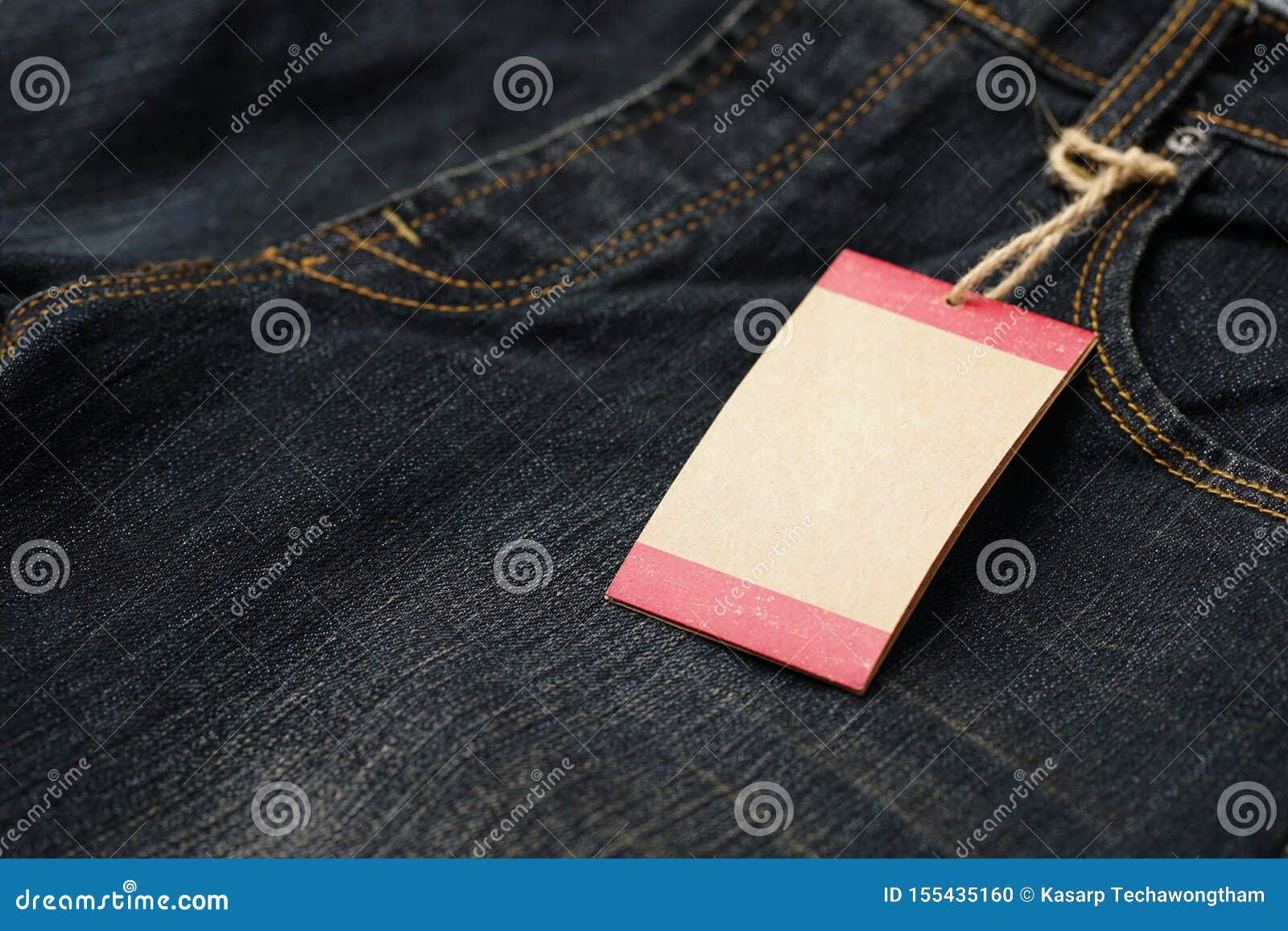 Price Tag or Empty Paper Tag ,blank Cardboard Price with String on Jean ...