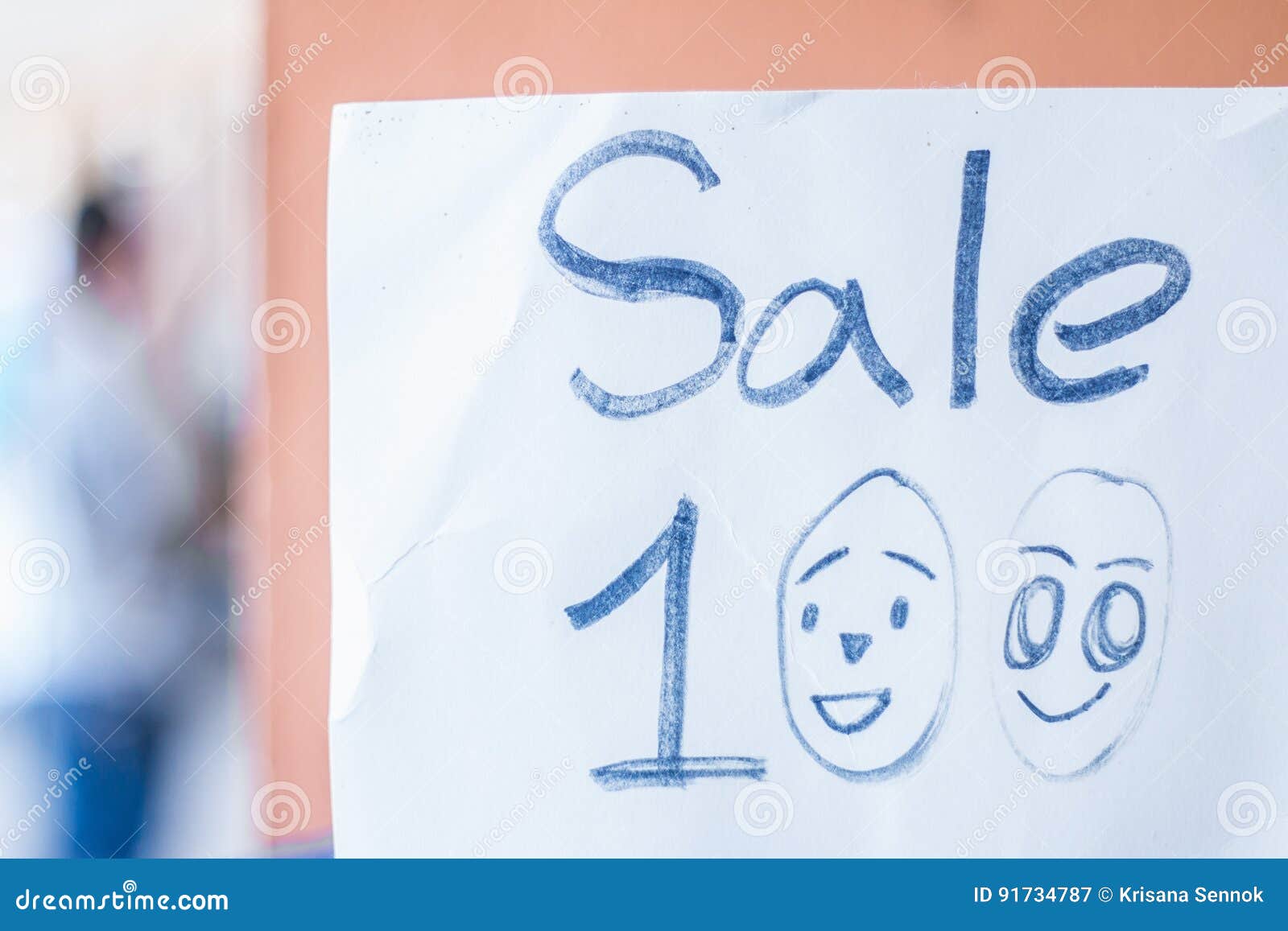 Price tag Hand written stock image. Image of coupon, indoor - 91734787
