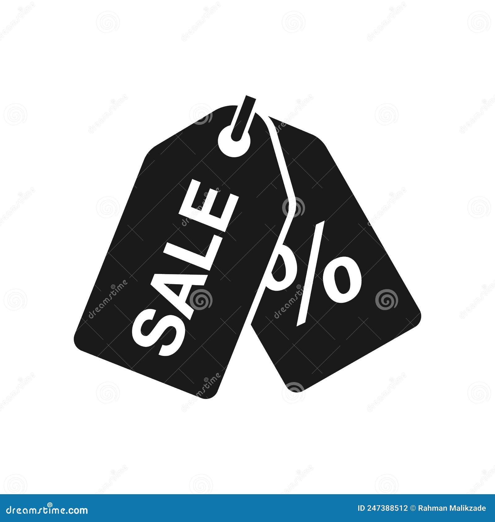 Price Tag Icon. Sales Label Icon on White Background Stock Vector ...