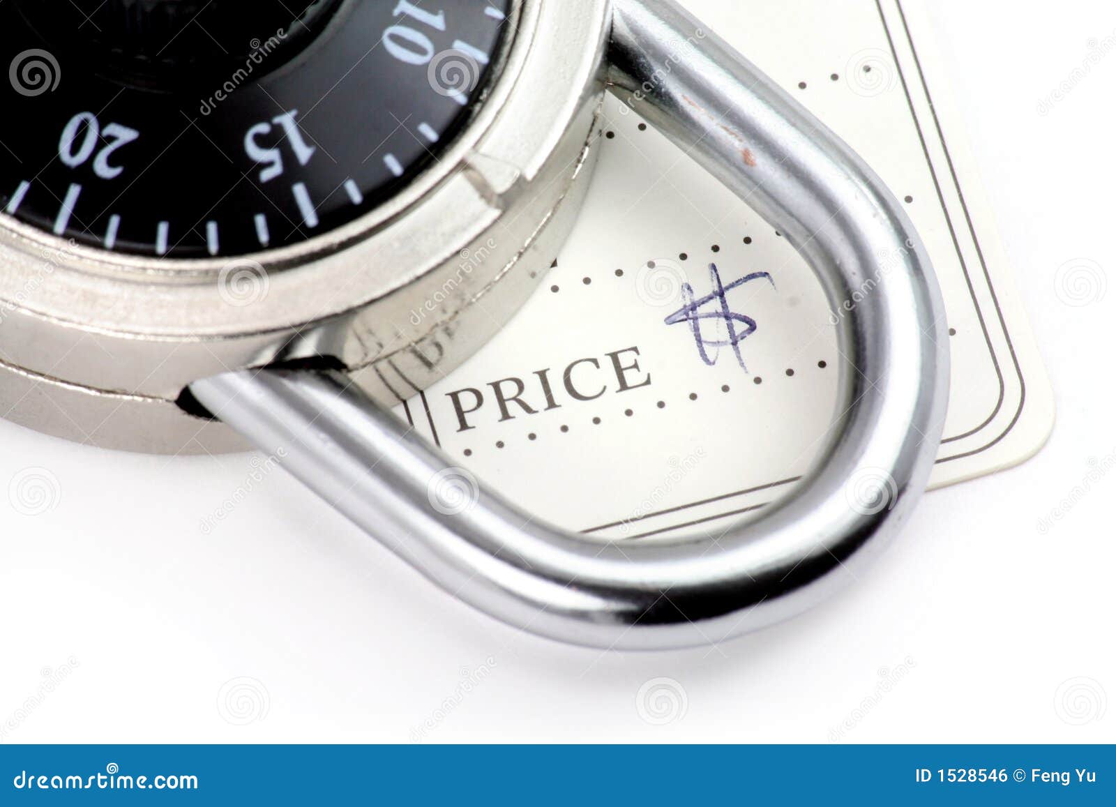 Price tag and lock stock photo. Image of dollar, inflation - 1528546
