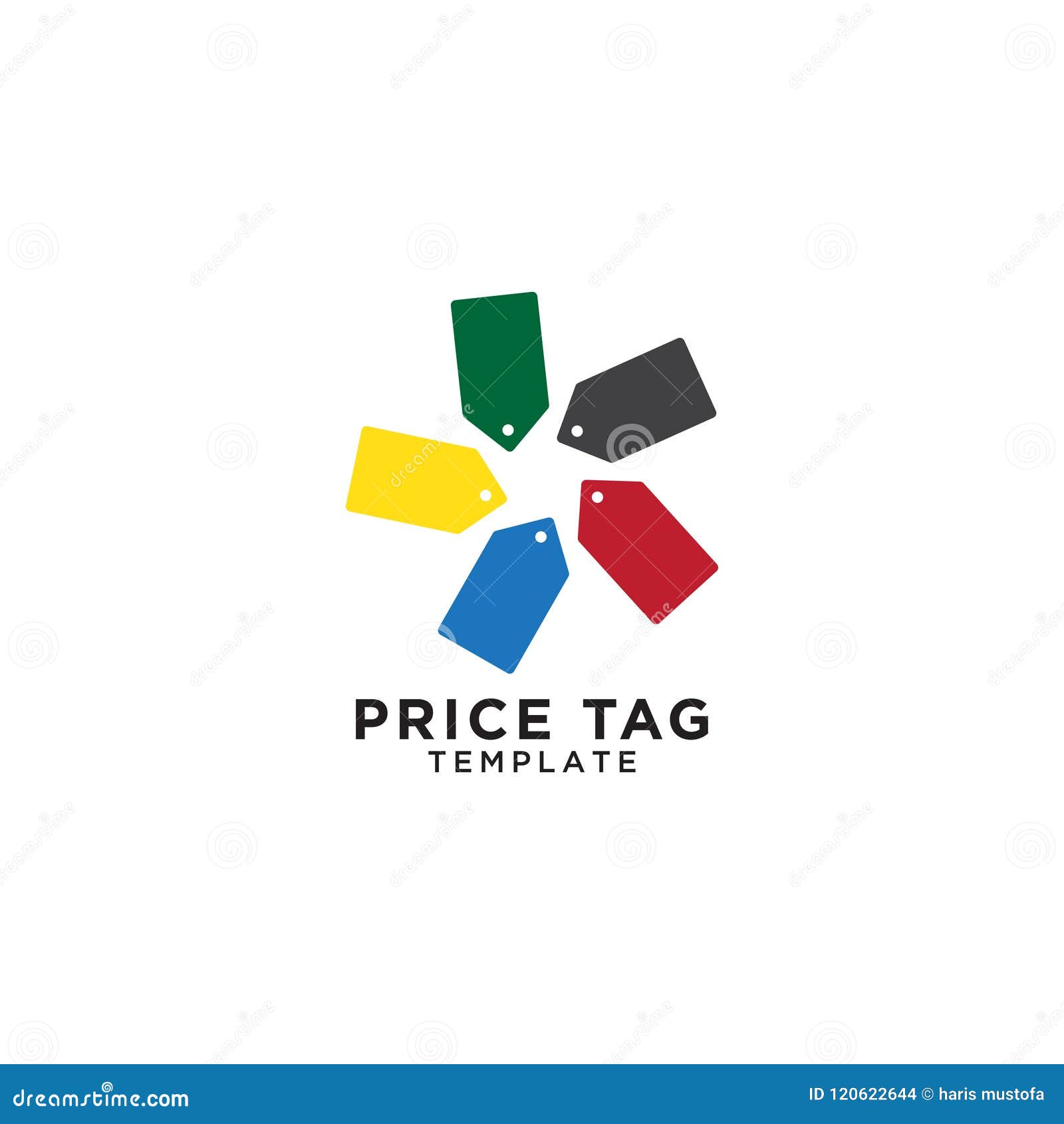 Price tag logo template stock vector. Illustration of retail - 120622644