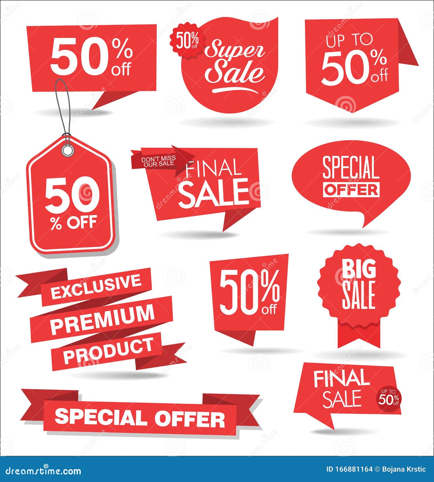 Price Tag Modern Colorful Collection Stock Illustration - Illustration ...