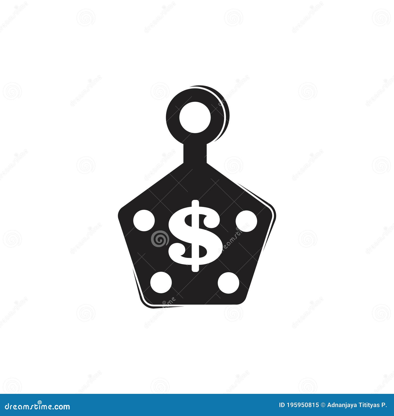 Price Tag Money Dollar Symbol Vector Stock Vector - Illustration of ...