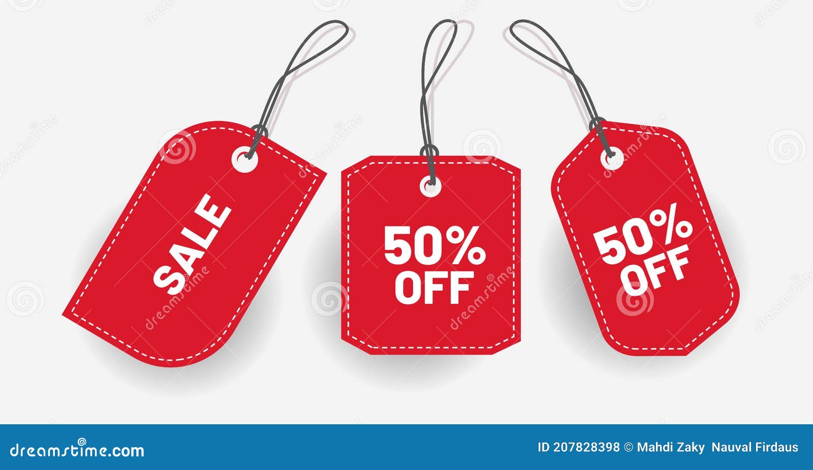 Price Tag Red Discount with Various Shape - Vector Stock Vector ...