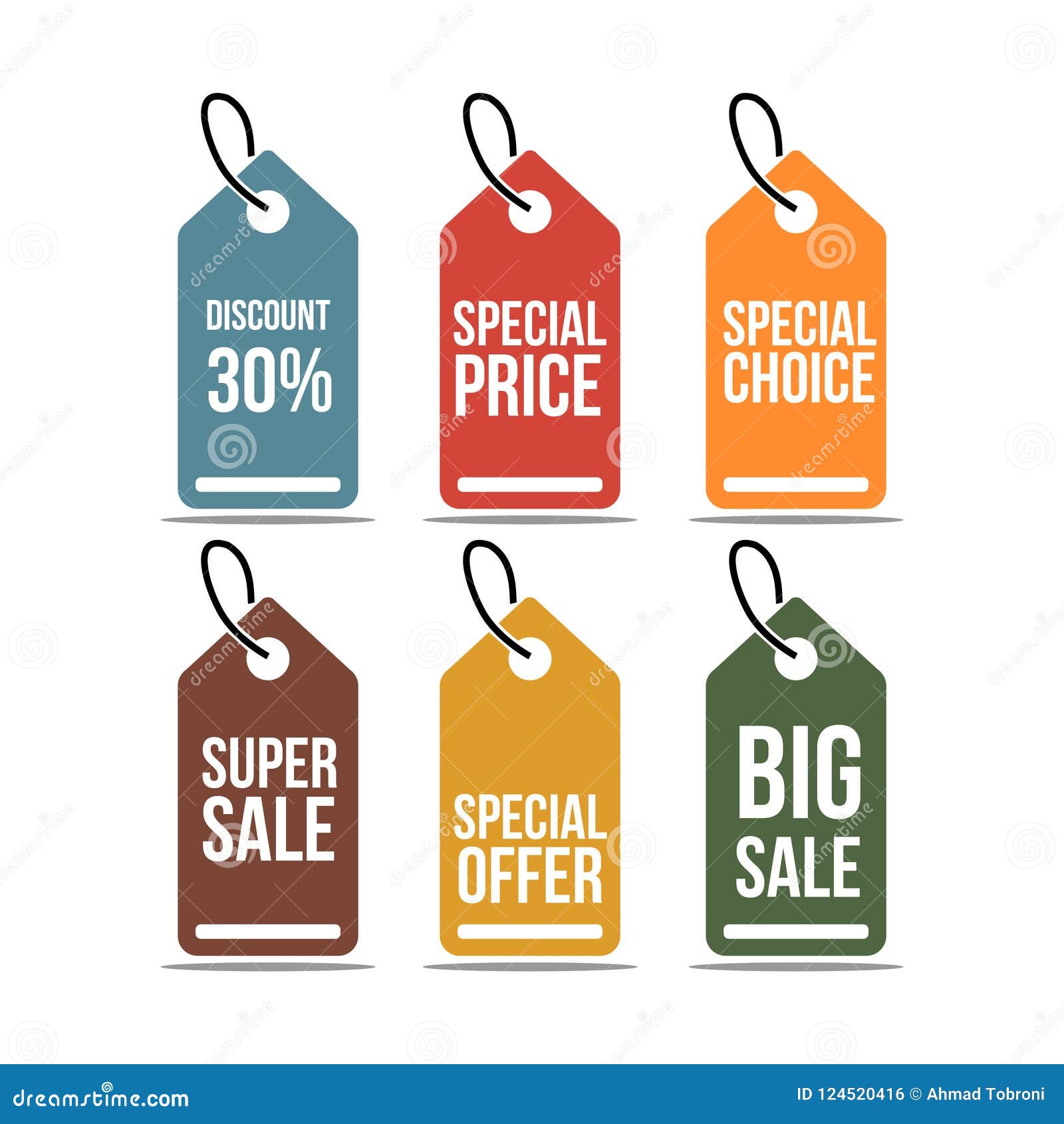 Price Tag Set Vector Template Design Illustration Stock Vector ...